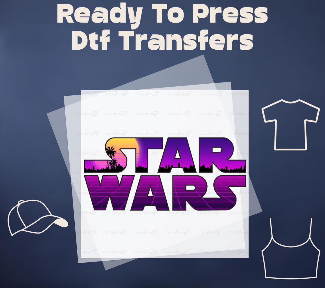 Star Wars Transfer Sheet, Star Wars Dtf Ready to Press, Family Star ...