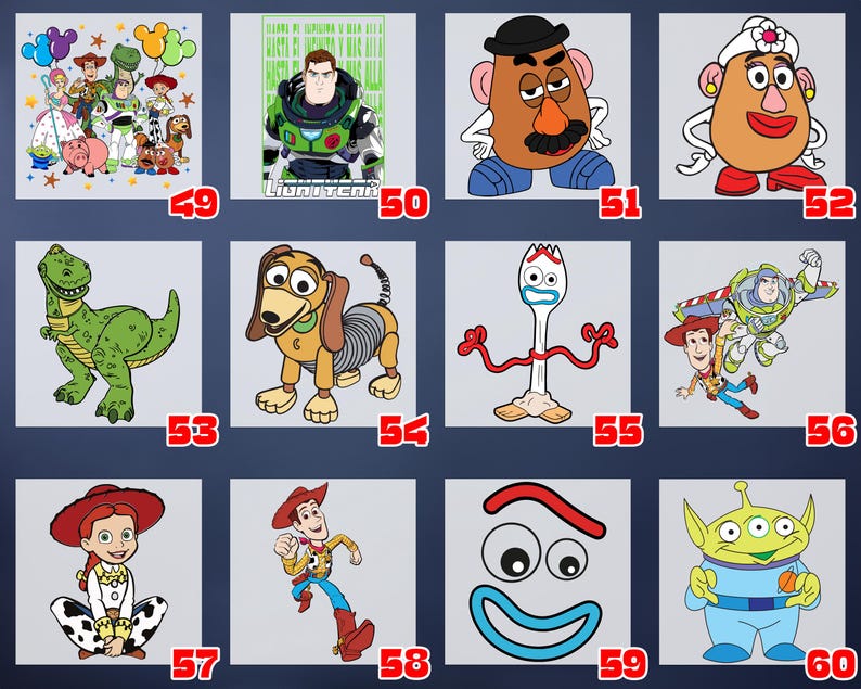 Toy Story to Infinity and Beyond Dtf Transfer, Toy Story Matching Dtf ...
