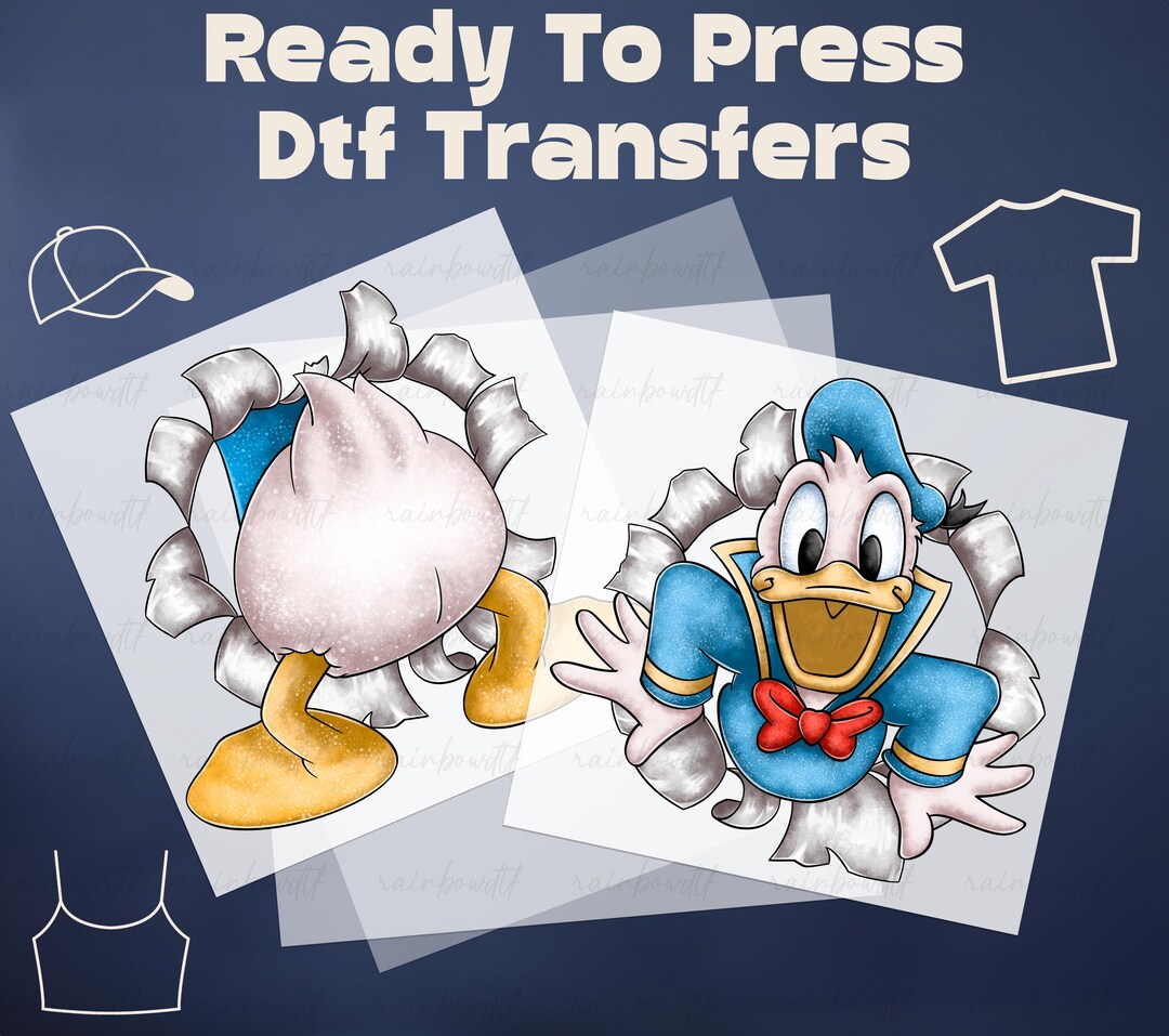 Donald Duck Disney DTF, Disney Trip DTF, Disney DTF Transfer Ready to ...