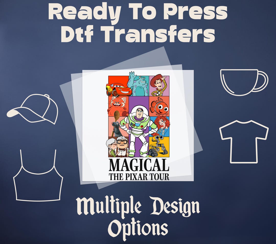 Pixar Tour DTF, Toy Story Magical the Pixar Tour Dtf, Disney Pixar Tour ...