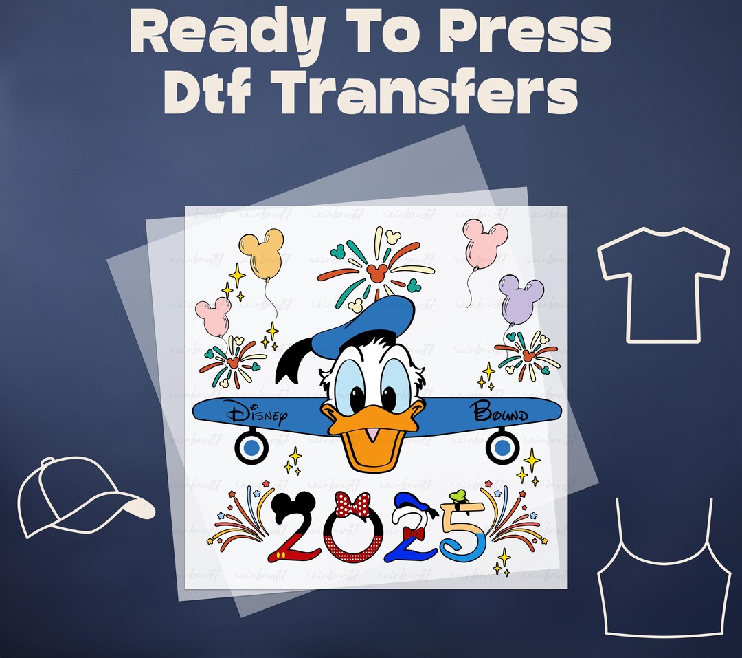 Donald Duck Dtf, Disney Bound 2025 DTF, Disney Trip DTF, Disney DTF ...