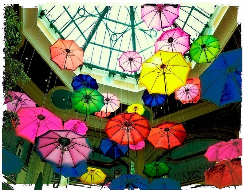 Colorful Spring Umbrellas, Digital Photo, Office Art, Las Vegas, Home ...