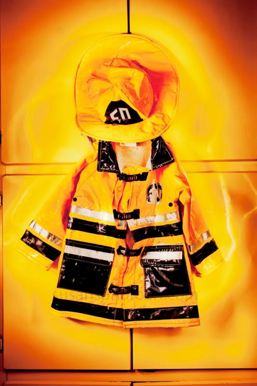 Fire Fighter Dream, Digital Art Photo, Kids Room, Yellow, Fireman ...