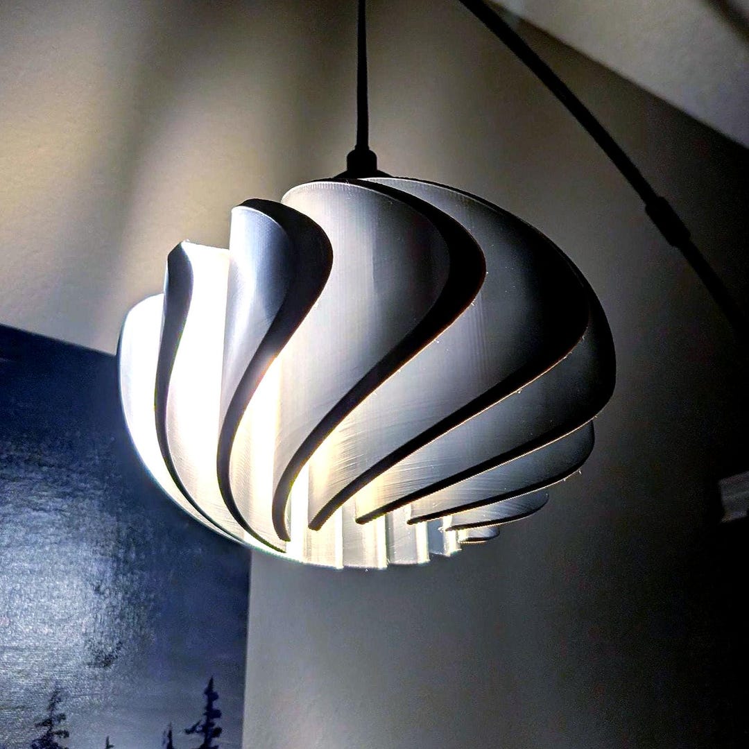 Spiral Ellipse Light Fixture - Etsy