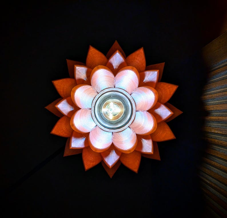 Lotus Pendant Light - Etsy