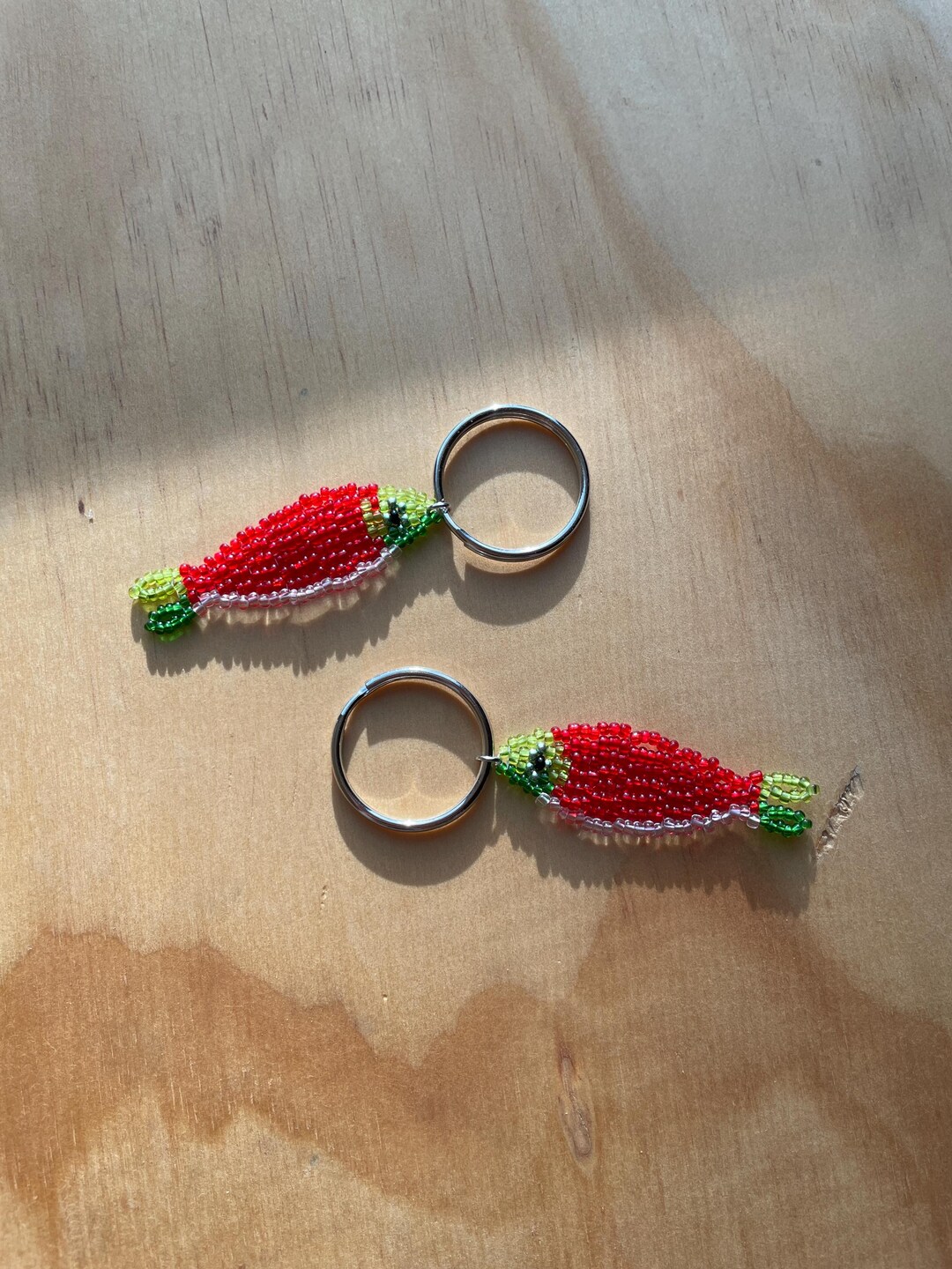 Alaskan Sockeye (red) Salmon Hand-beaded Keychain - Etsy