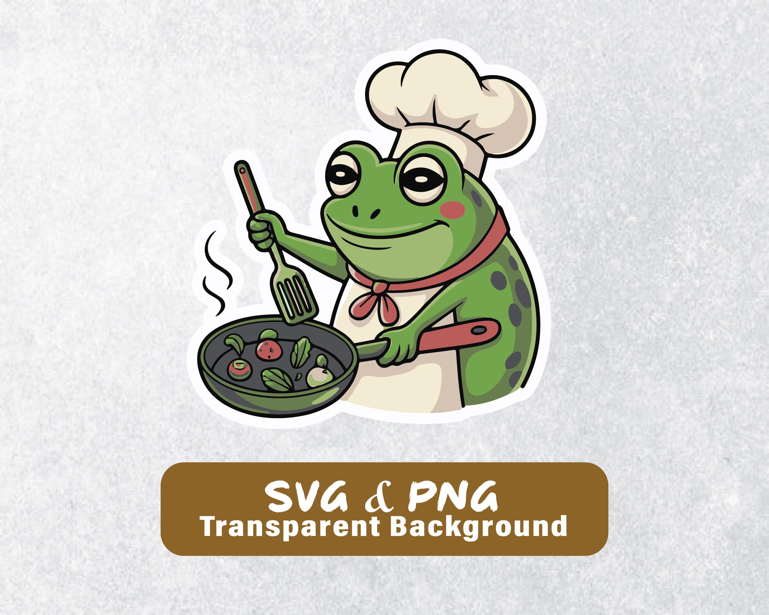 25 Frog SVG PNG Bundle | Cute Cartoon Frogs, Chef, Artist, Biker & Yoga ...