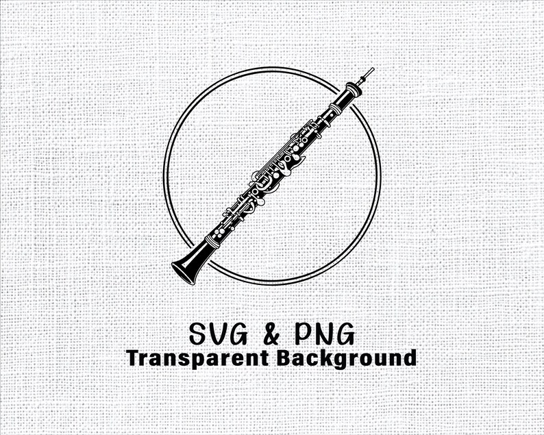 Clarinet SVG Bundle | Floral Clarinet Clipart PNG | Musical Instrument ...