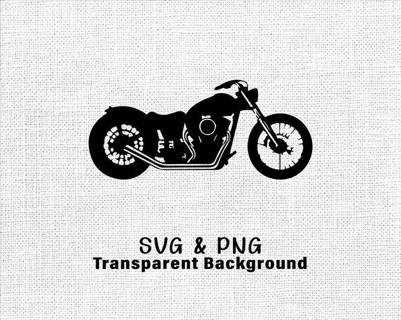 25 Chopper Bike SVG Bundle | Motorcycle Clipart Silhouette | Biker PNG ...