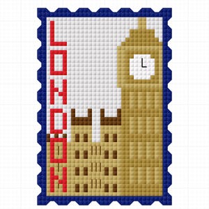 London Cross Stitch Pattern - Etsy