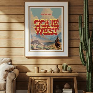 Gone West - Western Digital Download - Etsy