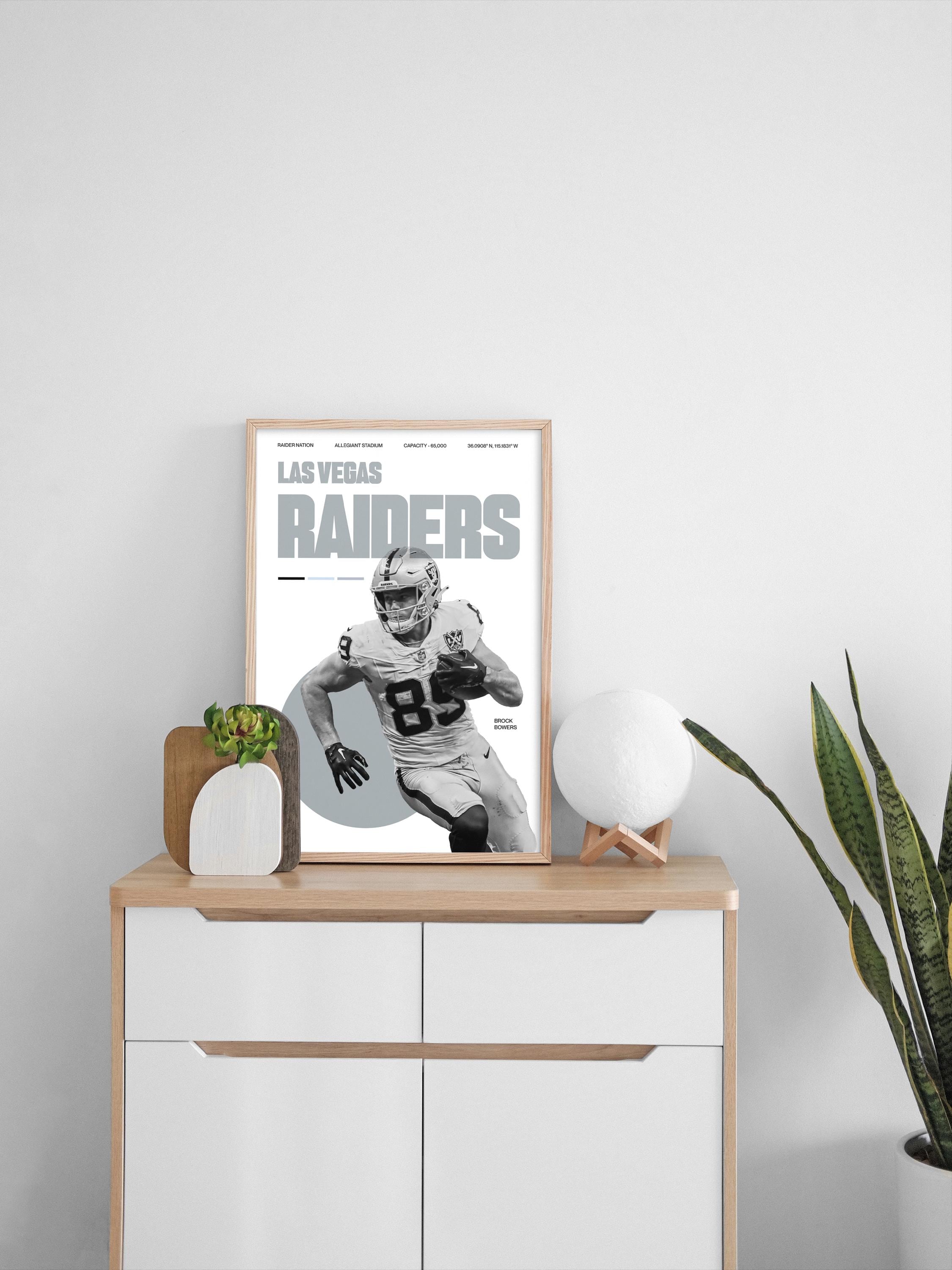Raiders NFL Poster - Digital Download | Football Wall Art - Etsy