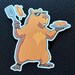 Capybara Pancake Party Cute Animal Vinyl Sticker Die Cut Sticker Funny ...
