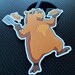 Capybara Pancake Party Cute Animal Vinyl Sticker Die Cut Sticker Funny ...