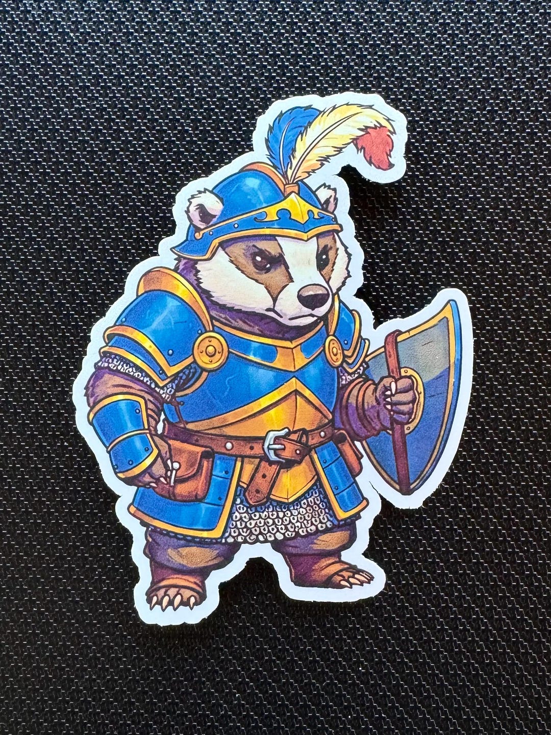 Armored Badger Guard Vinyl Sticker - D&D Fantasy Character - Etsy