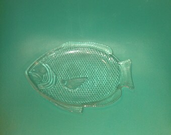 Glass Fish Dish | Etsy