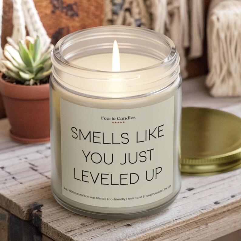 Funny Job Promotion Gift for Coworker Smells Like You Just Leveled up ...
