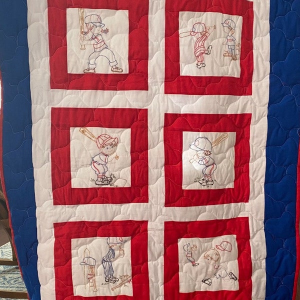 Baseball Quilt - Etsy