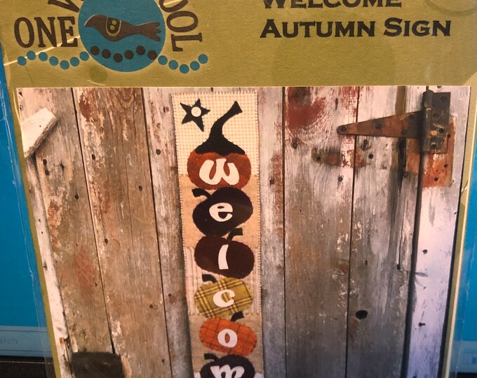 Welcome Sign Wool Project Pattern by One Wing Wool - Etsy