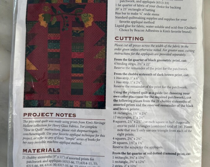Window Box Quilt Kit – Kim Diehl’s Simple Whatnots Club 2 – Includes ...