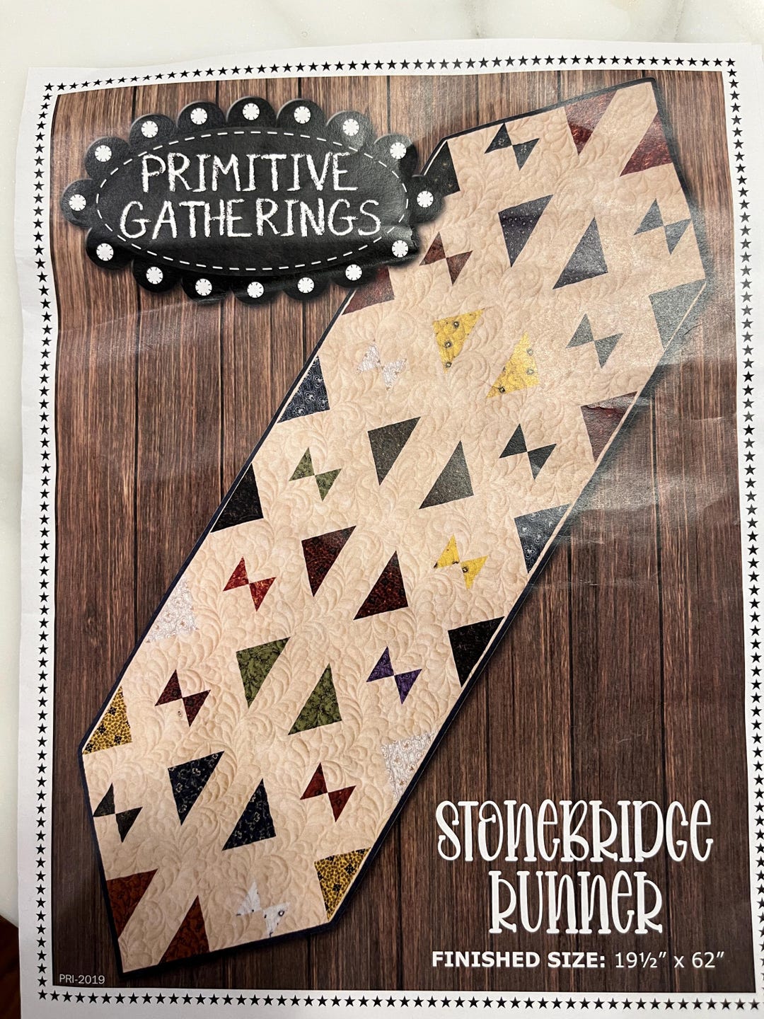 Stonebridge Runner Quilt Kit – Primitive Gatherings Pattern + Stone ...