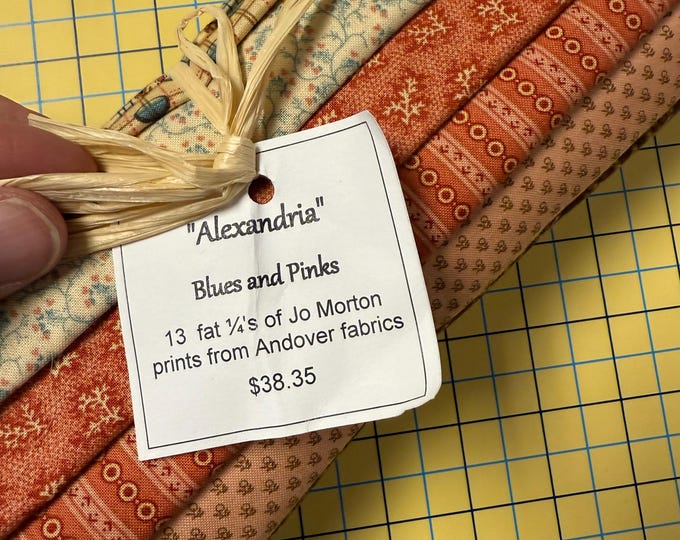 Jo Morton “alexandria” Fat Quarter Bundle – 13 Fqs – Soft Pinks ...