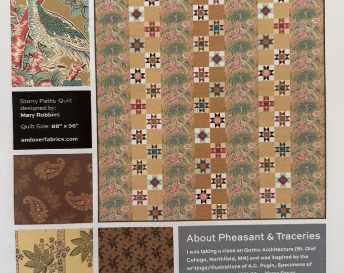 Quilt Kit | Pheasant & Traceries | Fabrics by Margo Krager | Pattern by ...