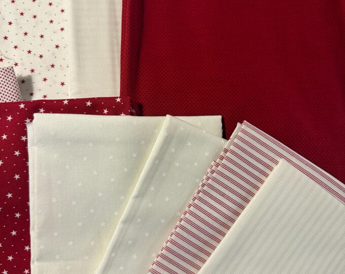 Dear Santa Red and White Fabric Bundle – Primitive Gatherings for Moda ...