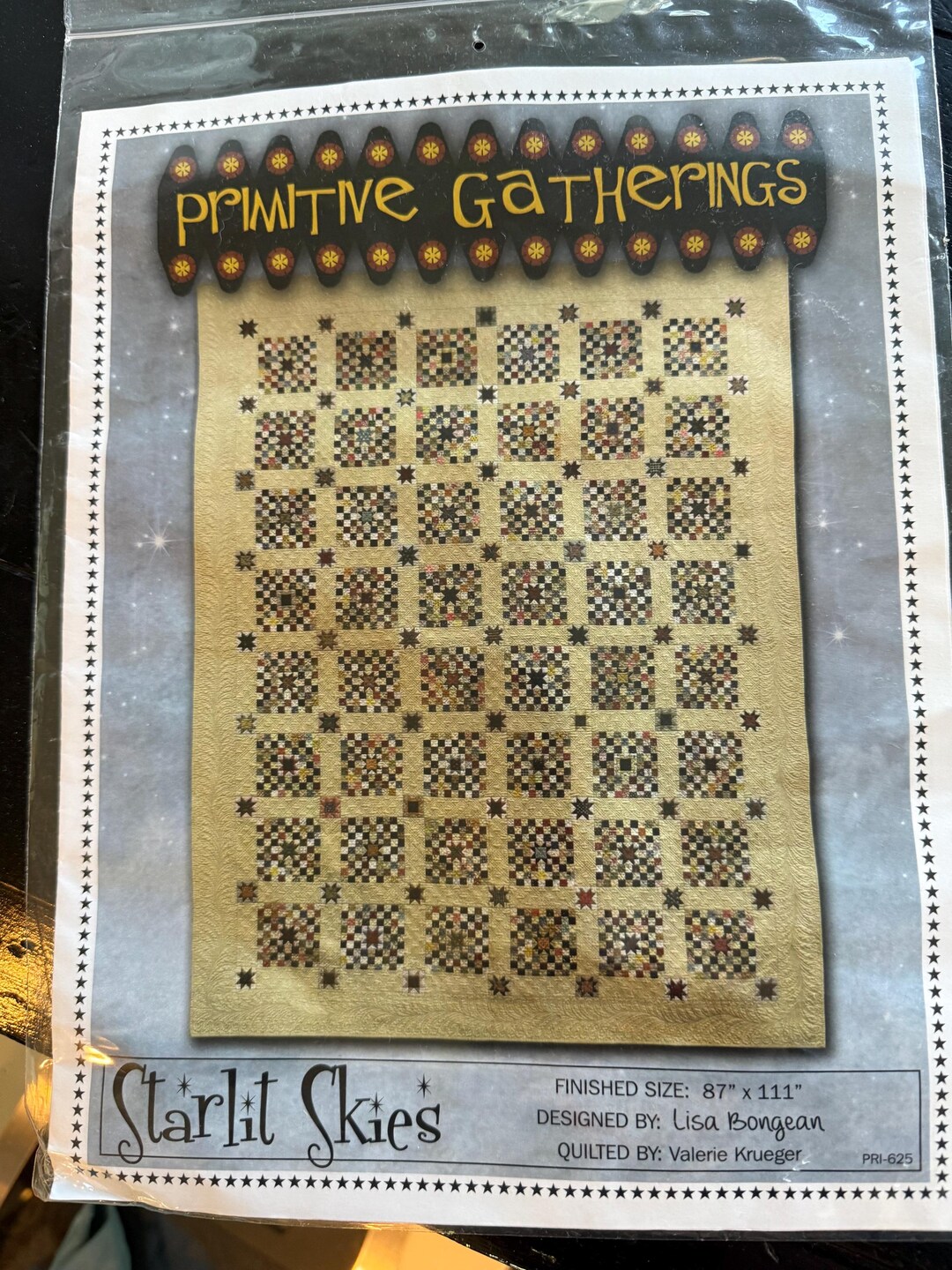Starlit Skies Quilt Kit – Primitive Gatherings – 87" X 111" – Pre-cut ...
