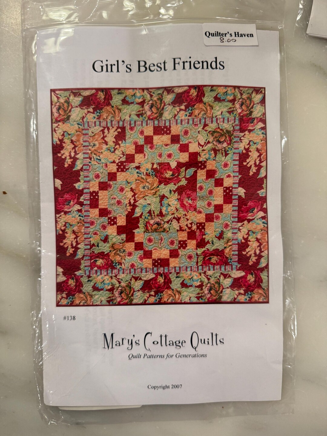 Girl’s Best Friends Quilt Kit – Mary’s Cottage Quilts Pattern + Fabric ...