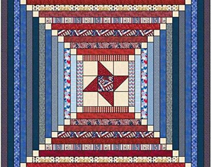 Civil War Courthouse Steps Quilt Kit – 56" X 69" | Pattern ...