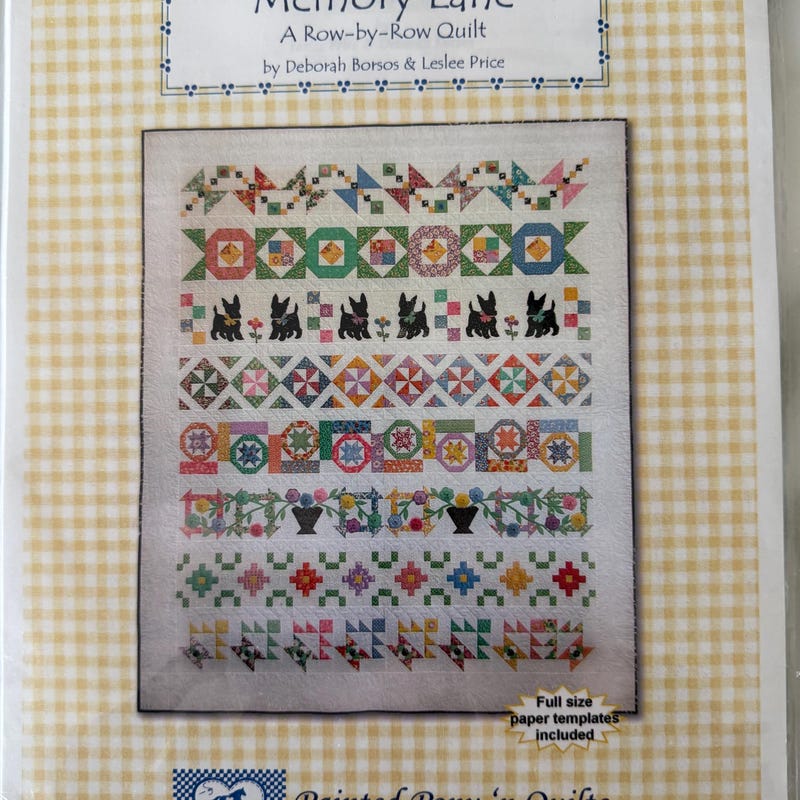 Rows by Row Quilt Pattern - Etsy