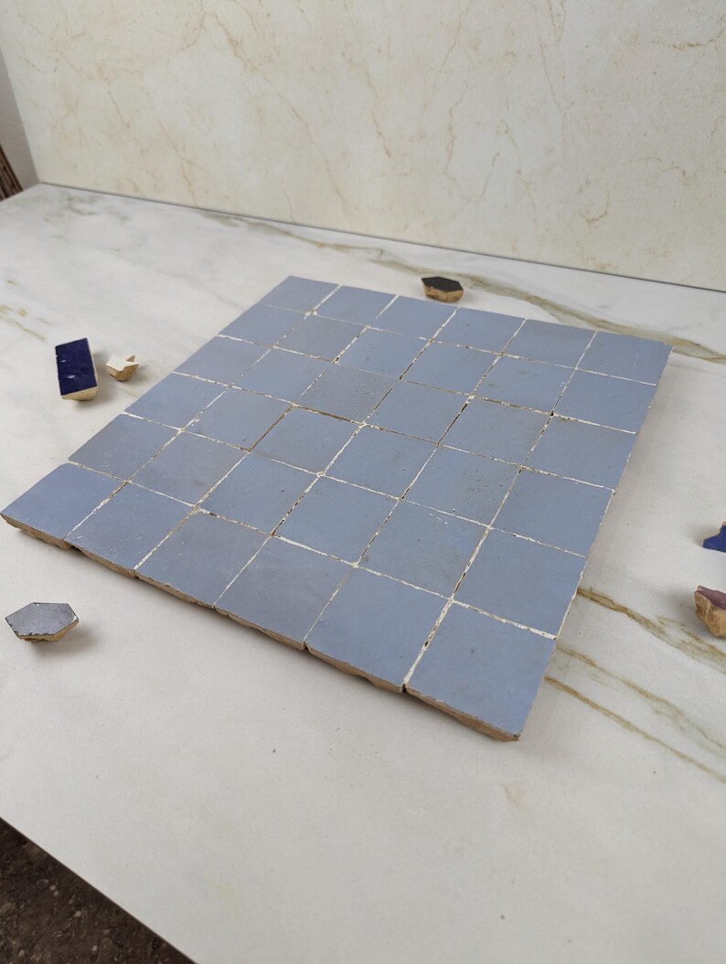 1 Square Feet Zellige Tiles 2''x2'' - Tiles for Home Decor - Bathroom ...