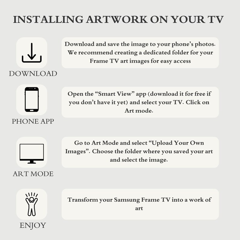 Vintage Winter Village Frame TV Art, Snowy Town Christmas Holiday ...