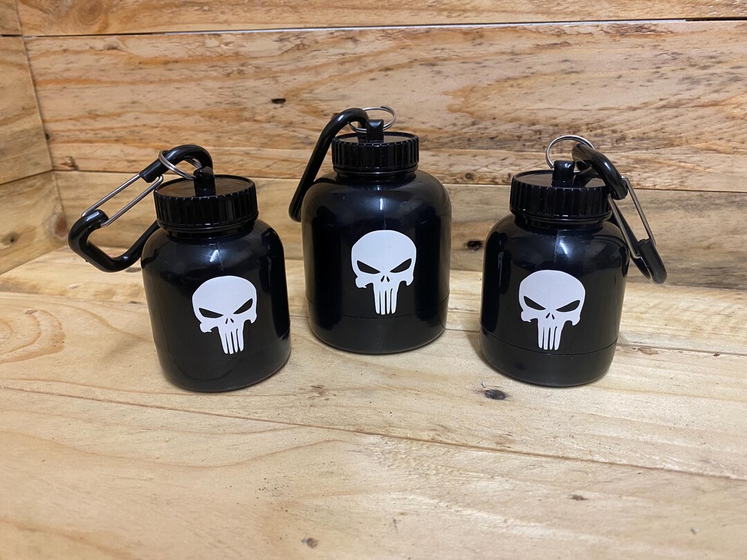 Set of 3 Travel Protein Powder Containers / Punisher / Supplement ...