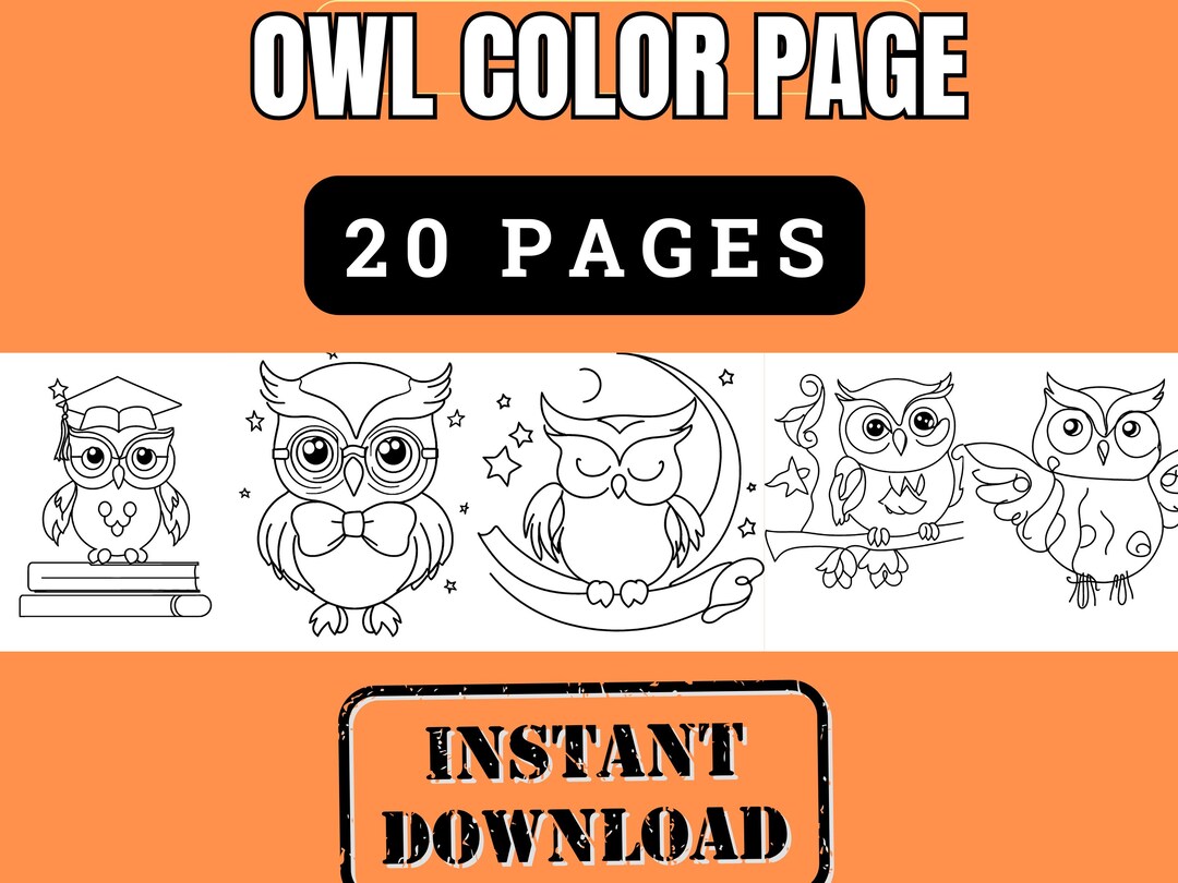 Owl Coloring Sheets Cozy Owl Coloring Pages for Kids & Adults Cute Owls ...