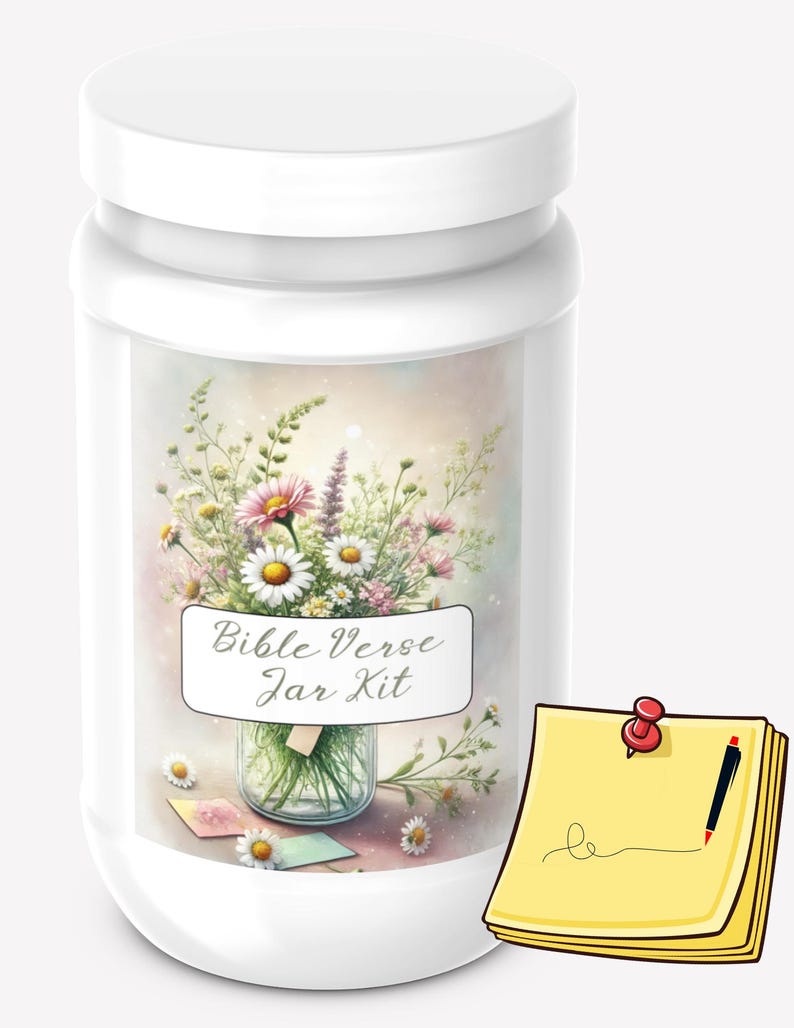 DIY Bible Verse Jar Kit Printable | Scripture Cards for Feelings ...
