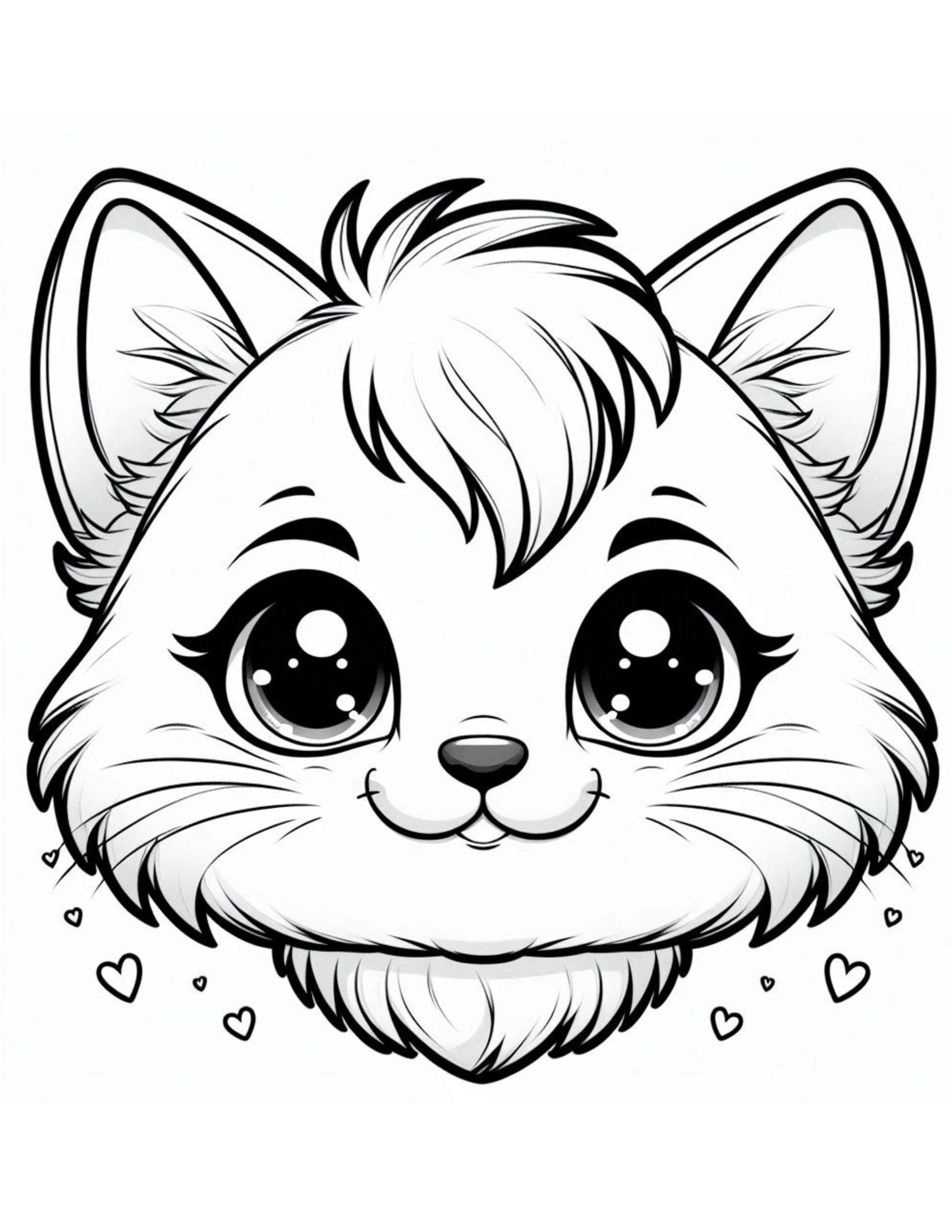 100 Cute Dogs and Cats Printable Coloring Pages Bundle - Etsy