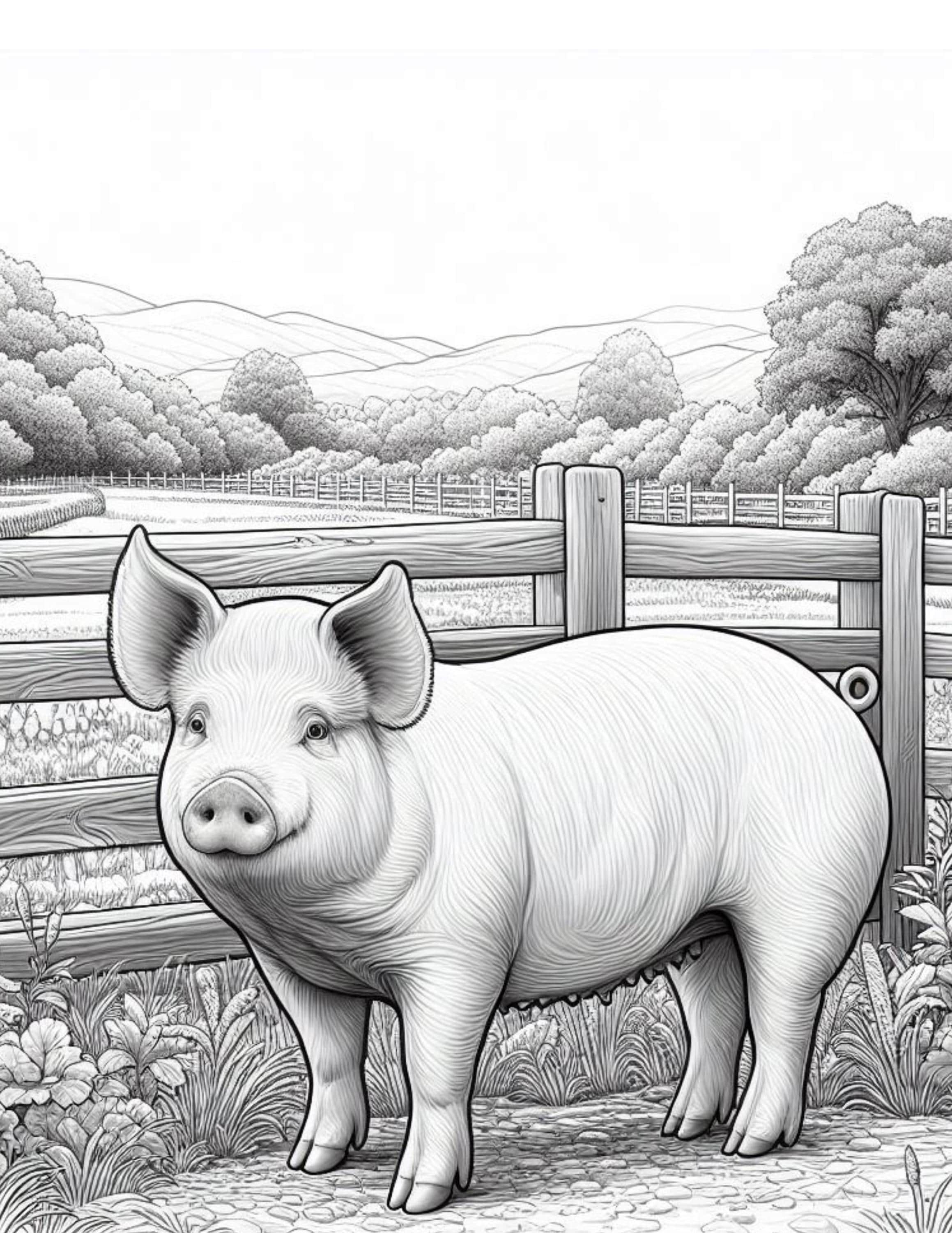130 Realistic Farm Animals Coloring Pages Bundle - Etsy