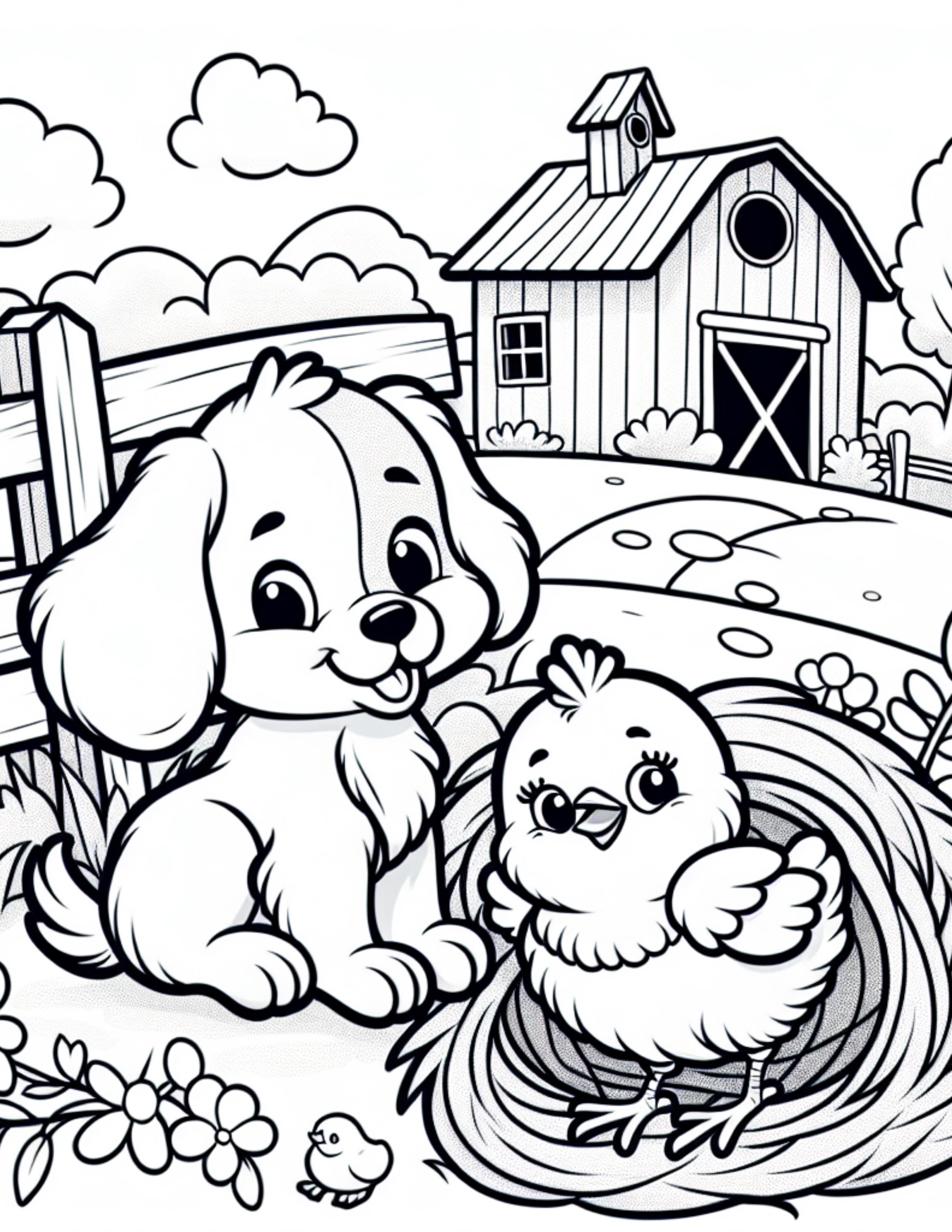 100 Cute Dogs and Cats Printable Coloring Pages Bundle - Etsy