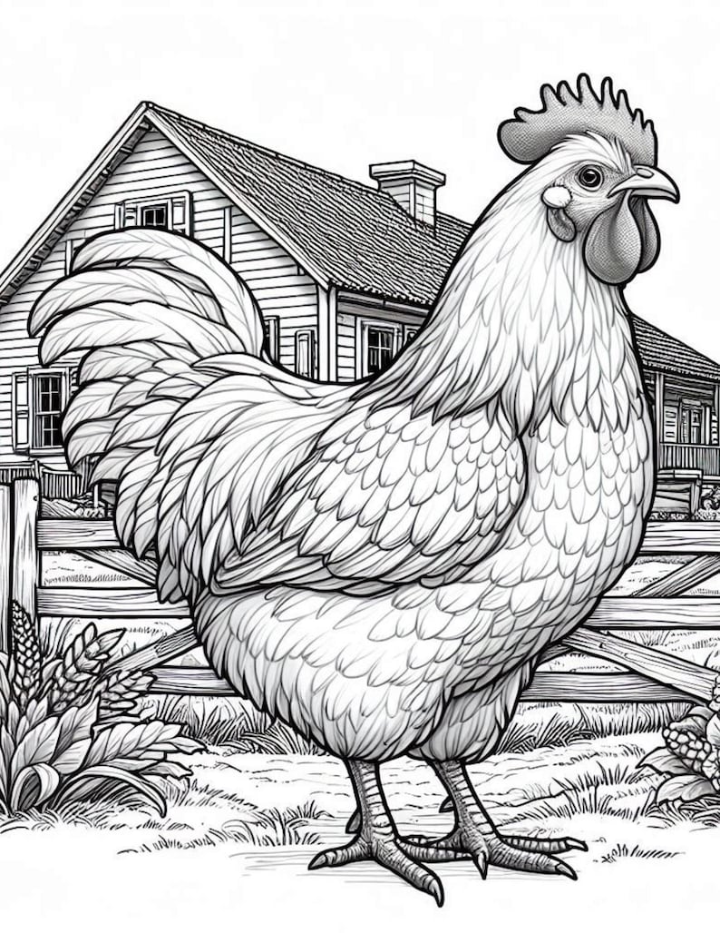 130 Realistic Farm Animals Coloring Pages Bundle - Etsy Canada