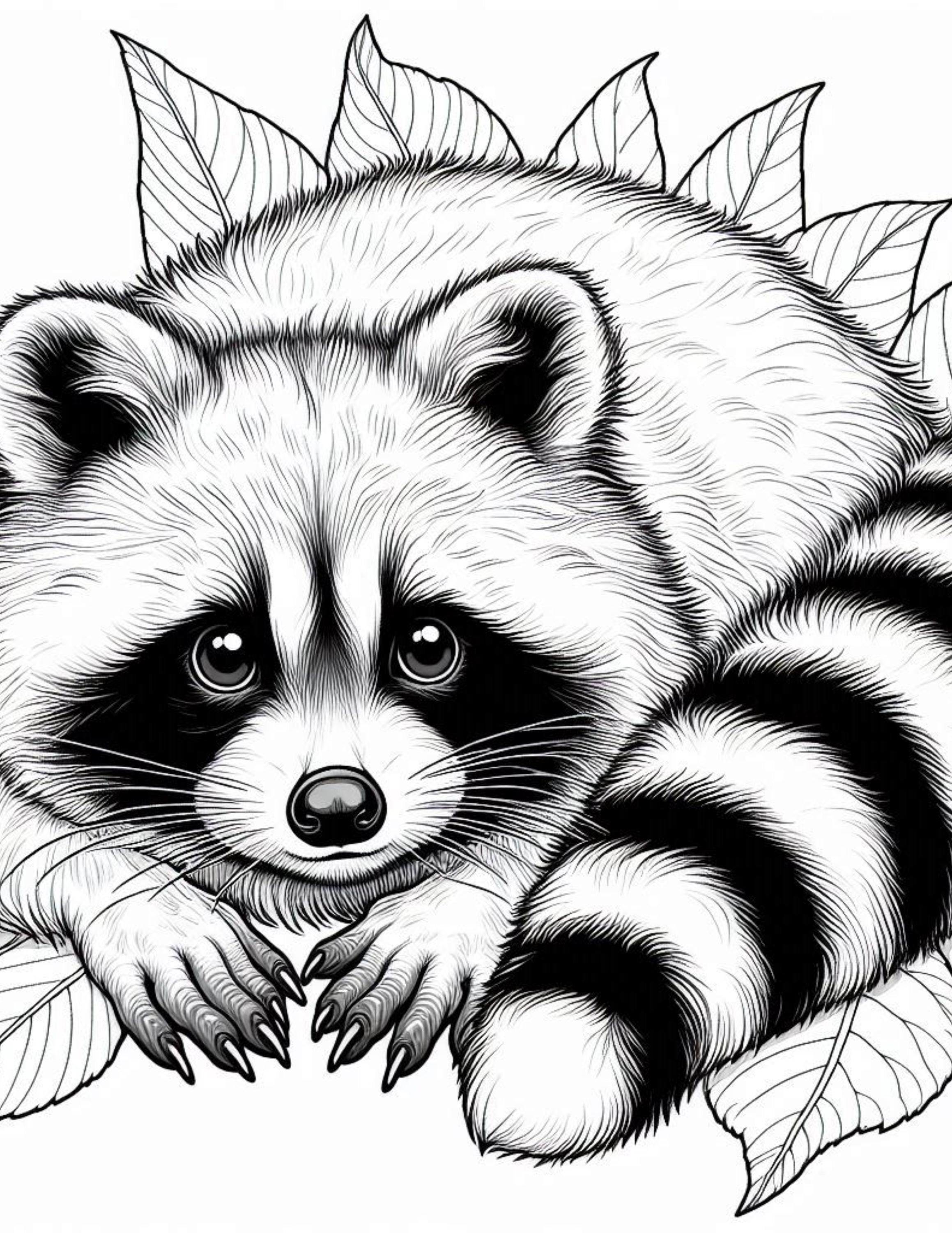 100 Bears and Woodland Animals Coloring Pages, Realistic, Beautiful and ...