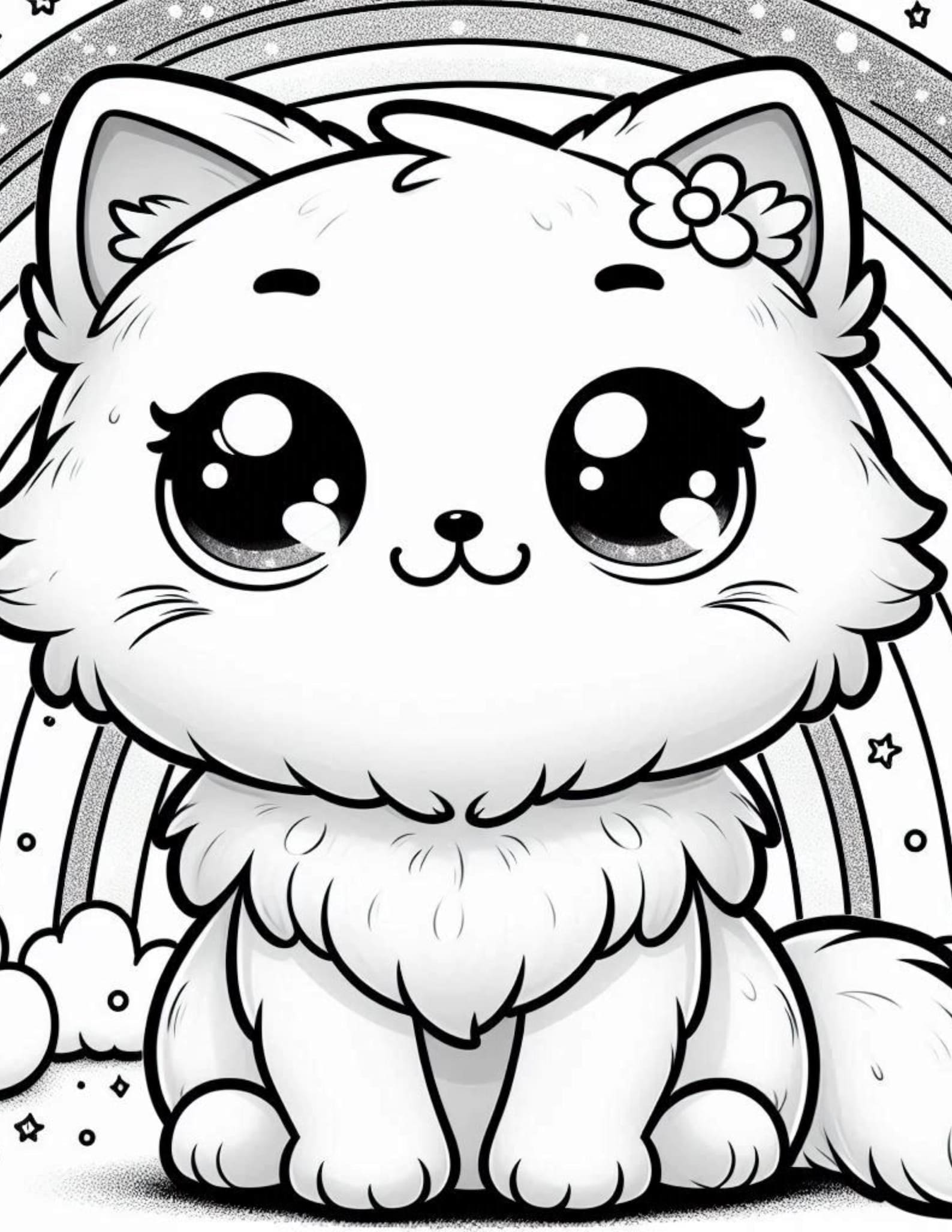 100 Cute Dogs and Cats Printable Coloring Pages Bundle - Etsy