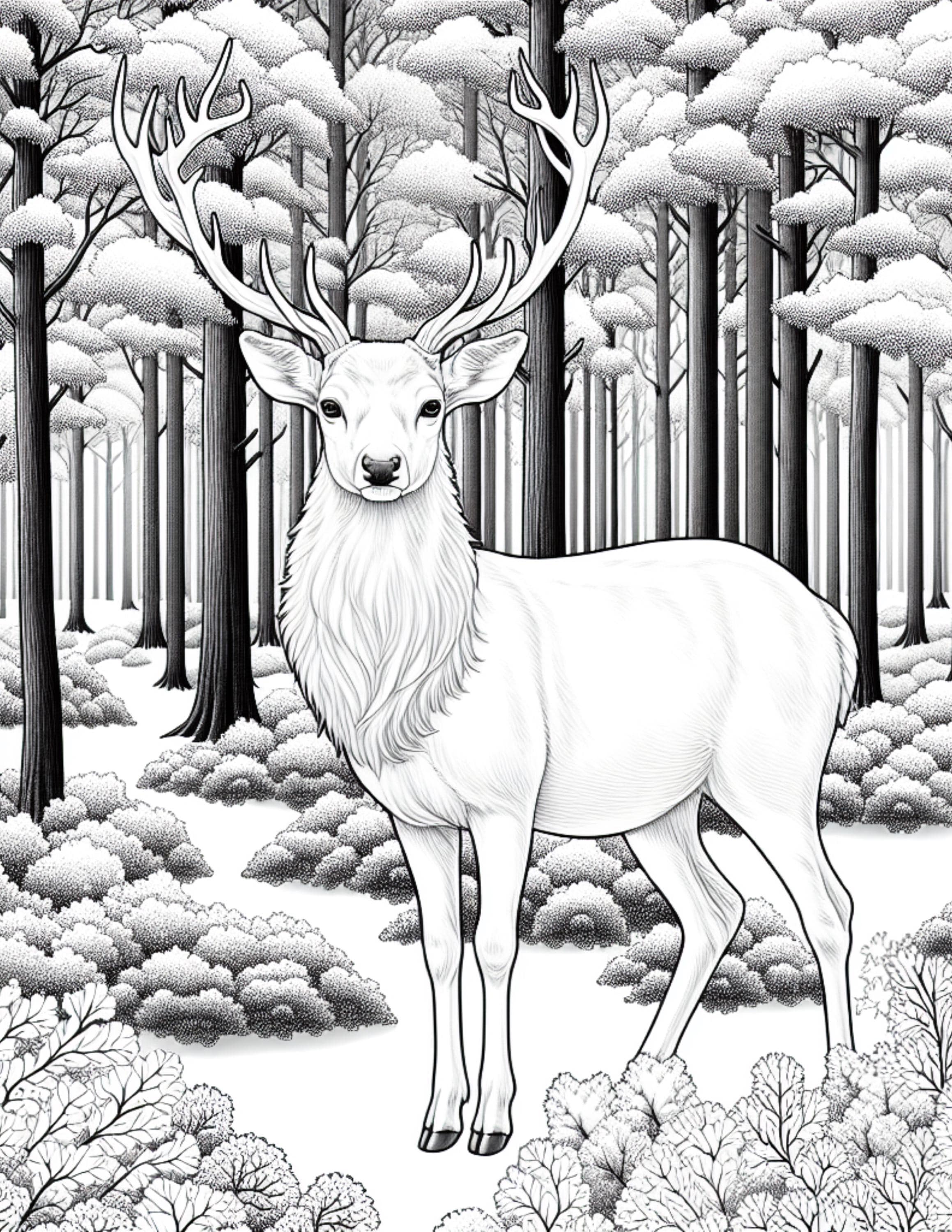 100 Bears and Woodland Animals Coloring Pages, Realistic, Beautiful and ...