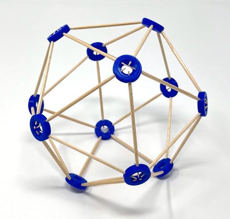 Toothpick Icosahedron Puzzle - Etsy