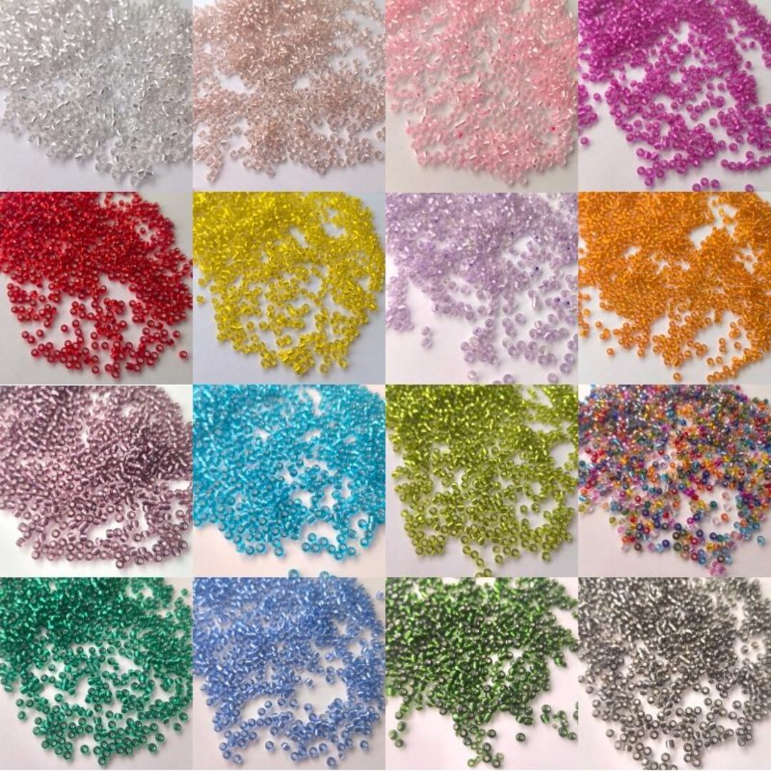 3mm Multicolor Beads Mix,glittering Seed Beads,czech Seed Beads ...