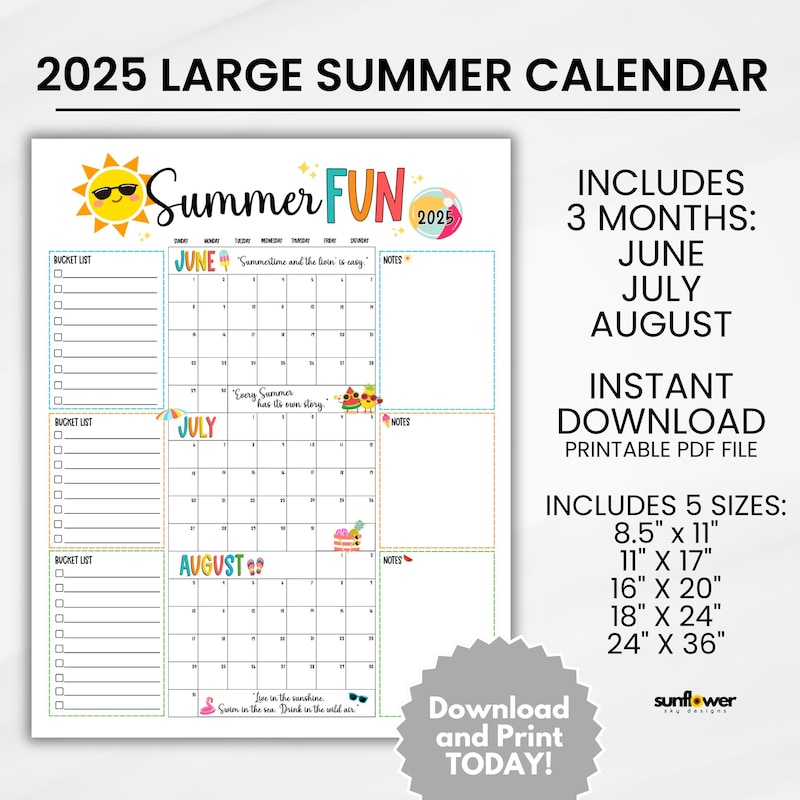 Summer of Fun Poster - Etsy