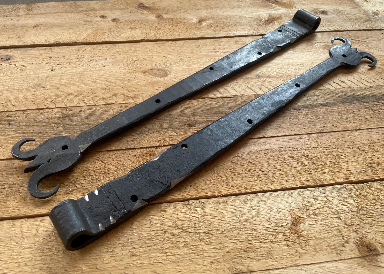 Tulip-end Strap Hinges - Set - Etsy