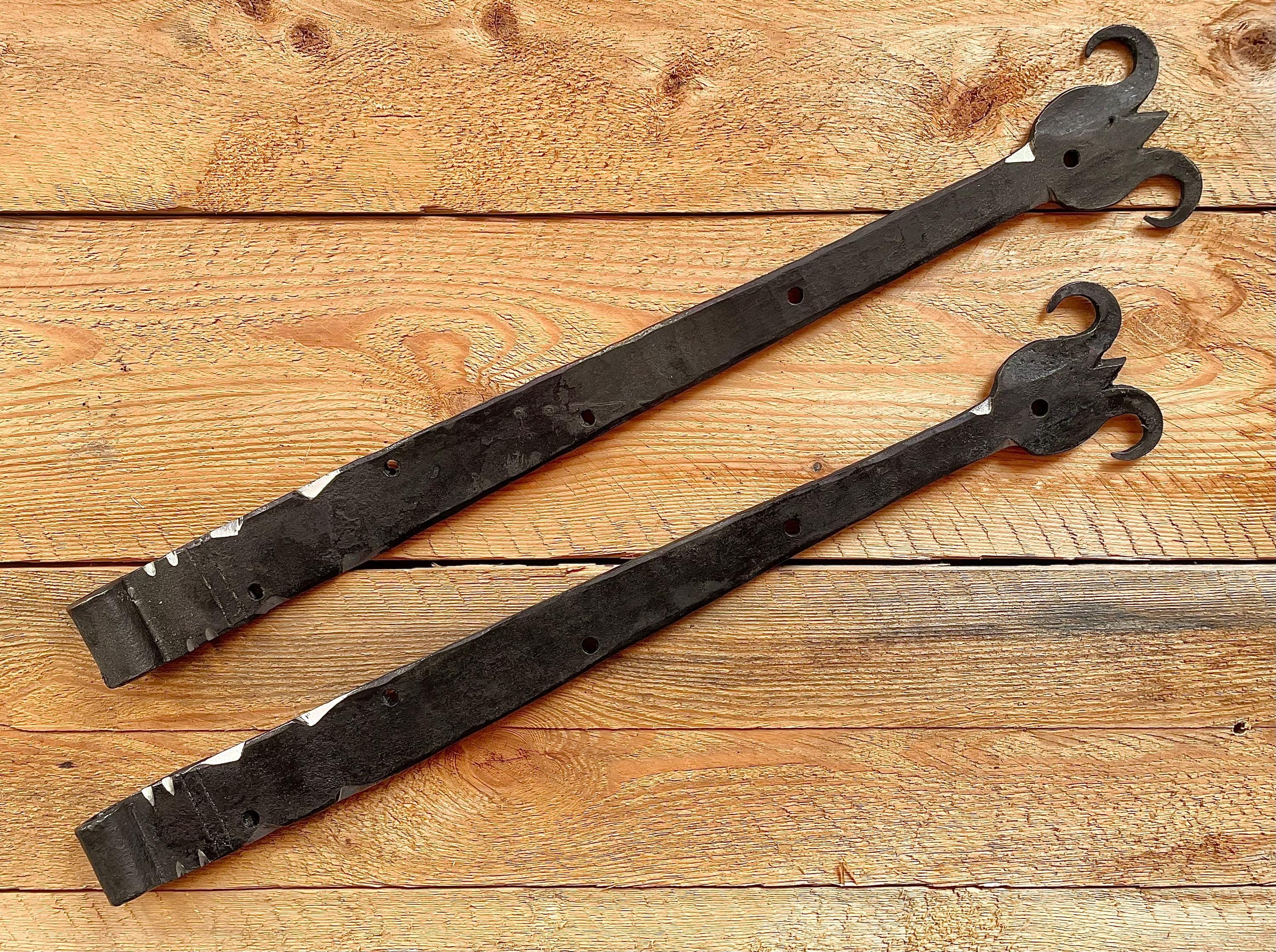 Tulip-end Strap Hinges - Set - Etsy