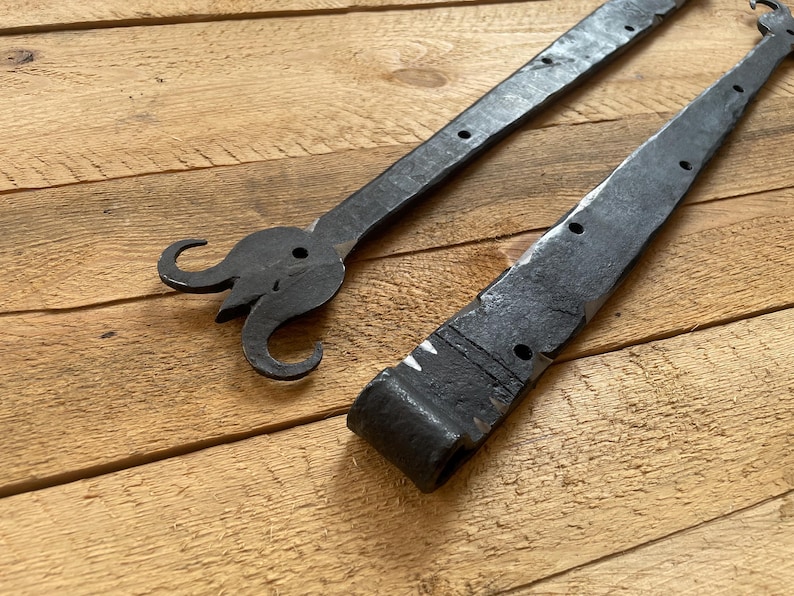Tulip-end Strap Hinges - Set - Etsy